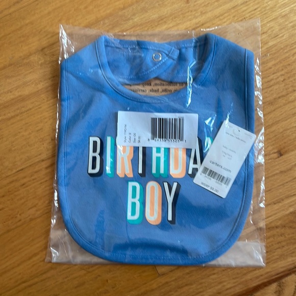 Carter's | Other | Birthday Boy Bib Size Os Nwt | Poshmark